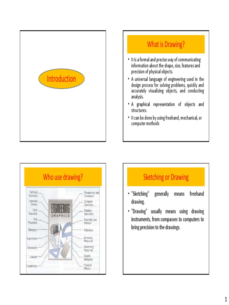 Introduction to Technical Drawing Basics | PDF | Technical Drawing ...