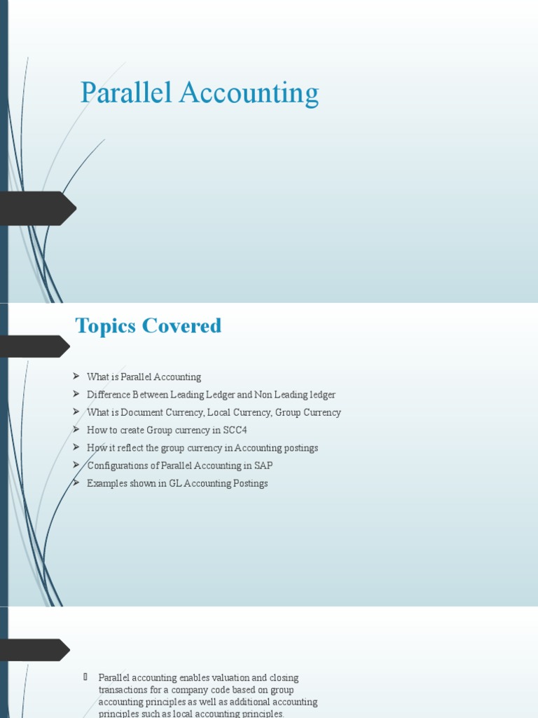 Parallel Accounting | PDF