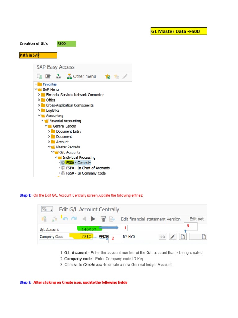GL Master Data - FS00 | Download Free PDF | Exchange Rate | Bookkeeping
