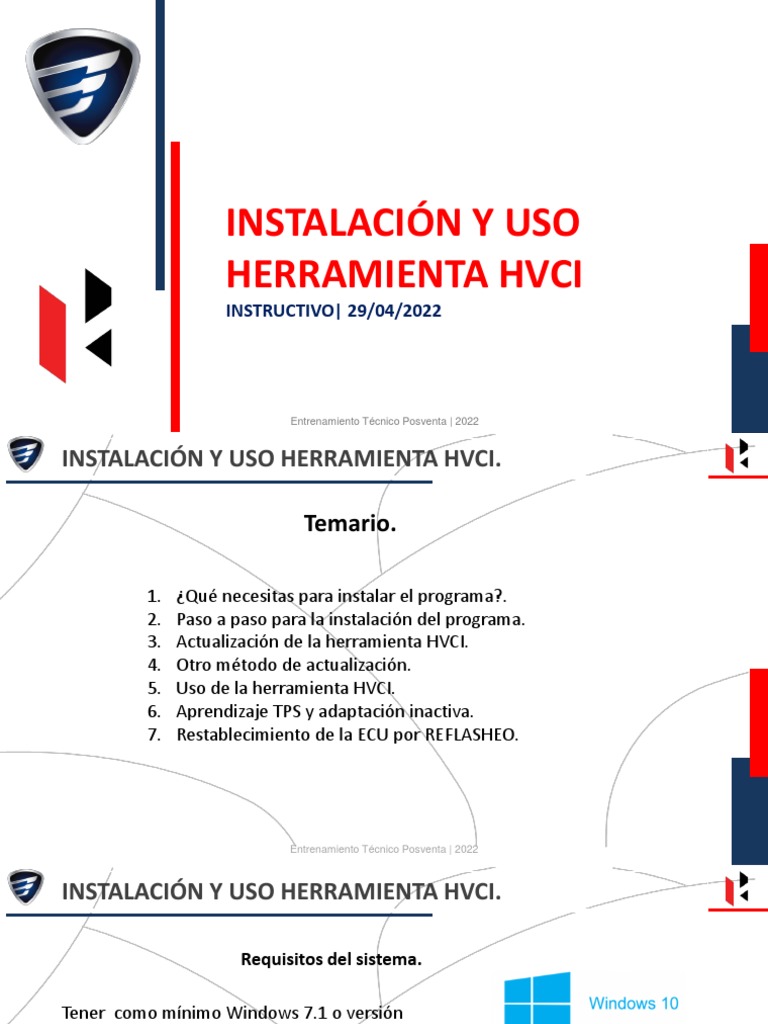 Instructivo Instalacion y Uso Herramienta HVCI | PDF | Programa de ...