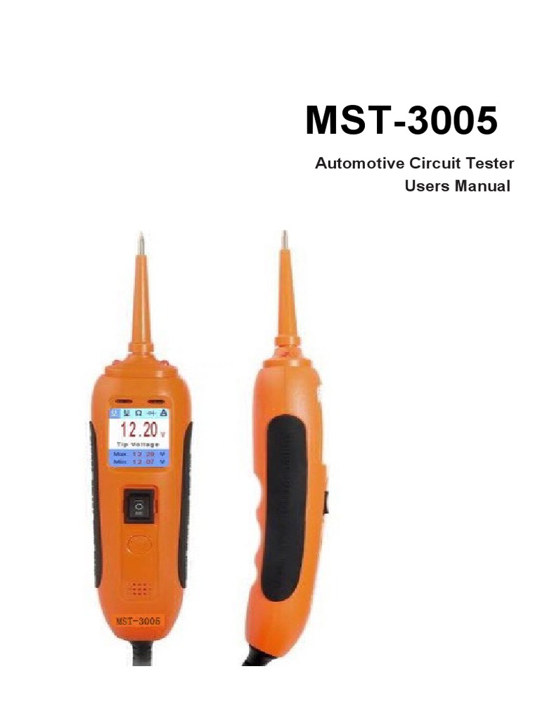 Manual MST-3005 | Download Free PDF | Fuse (Electrical) | Switch