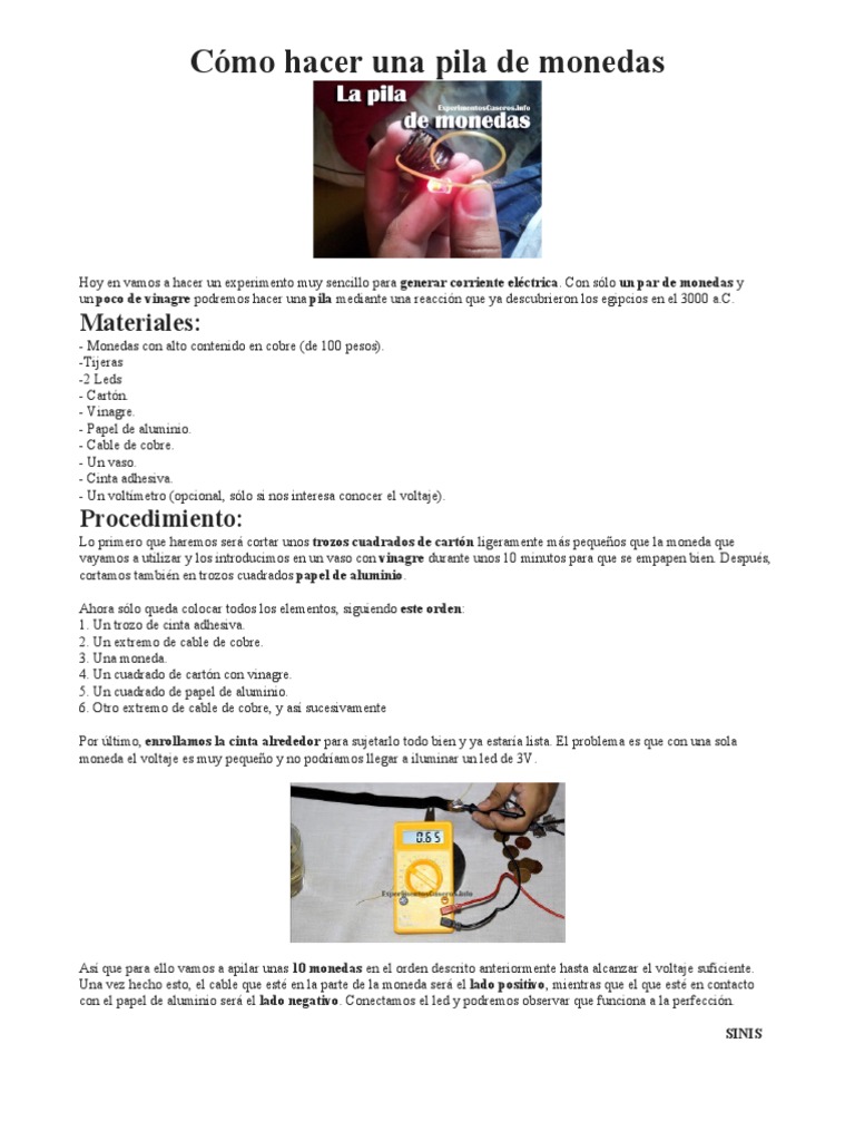 Cómo Hacer Una Pila de Monedas | PDF