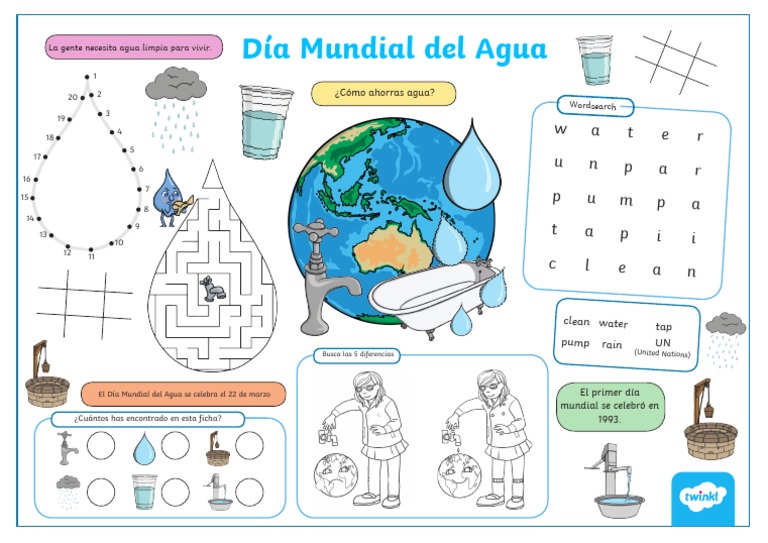 Es SC 1678796144 Ficha de Actividad Dia Mundial Del Agua - Ver - 1 PDF ...