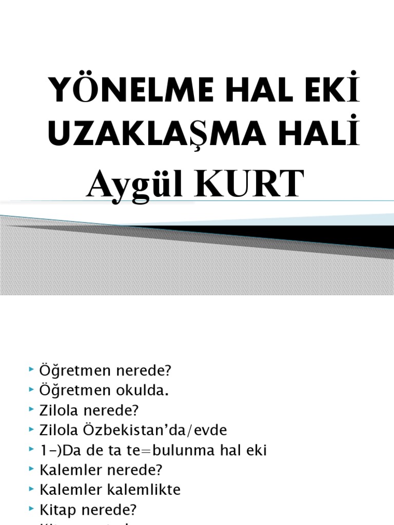 Hal Ekleri | PDF