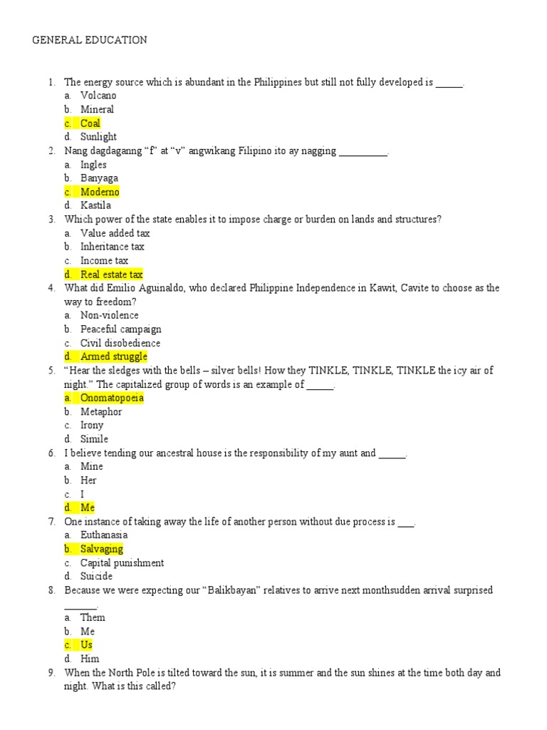 General Education Assessment Overview | PDF | Taxes