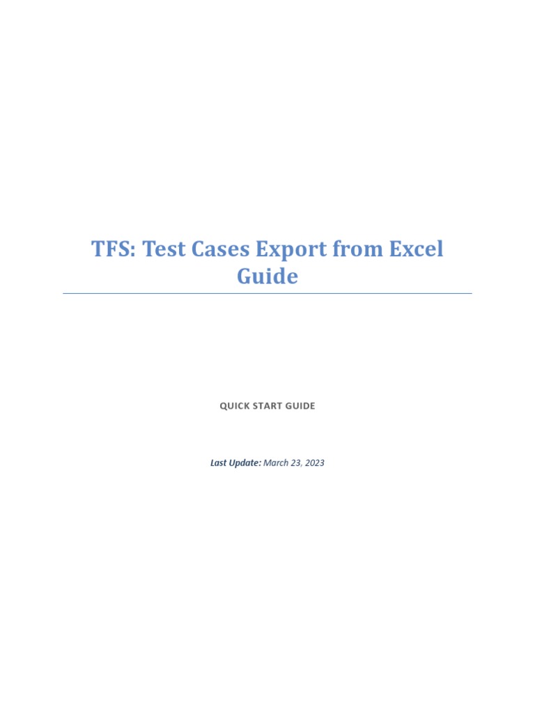 Export Test Cases to TFS from Excel | PDF | Microsoft Excel | Zip (File ...
