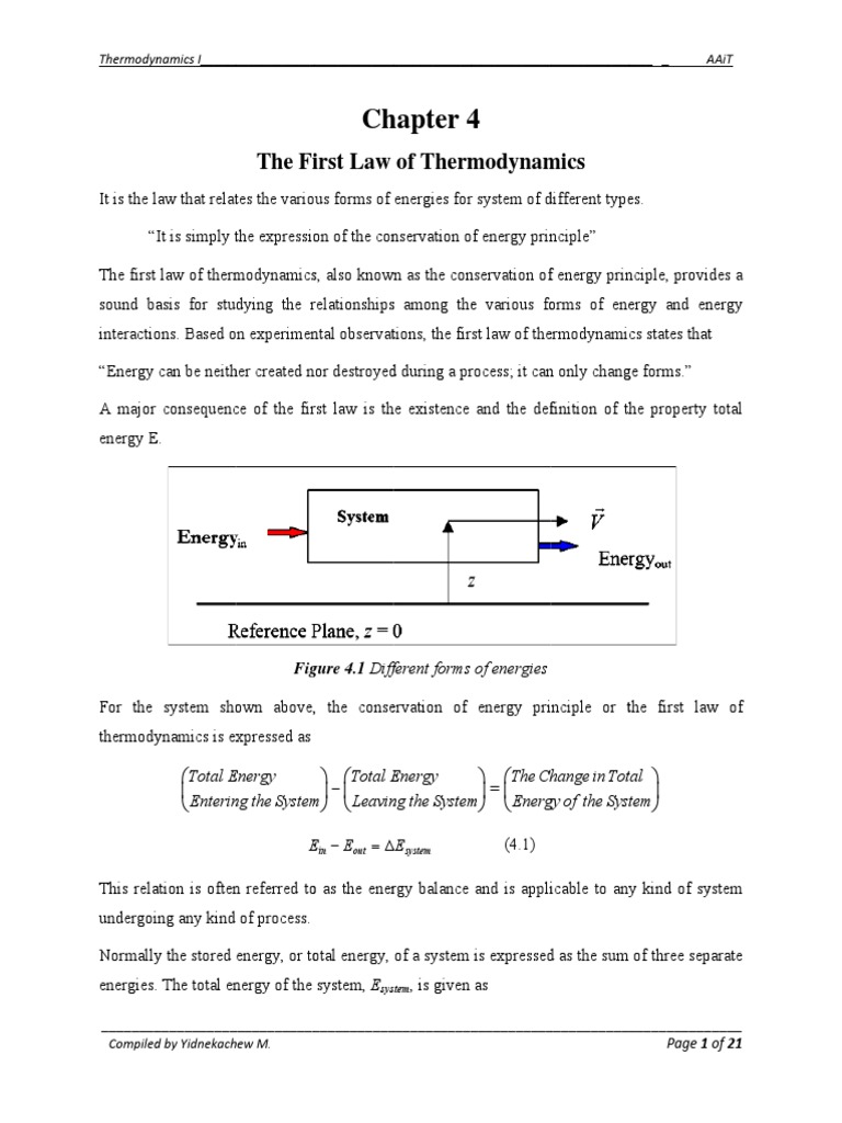Thermodynamics: Energy Principles Explained | PDF | Enthalpy | Heat