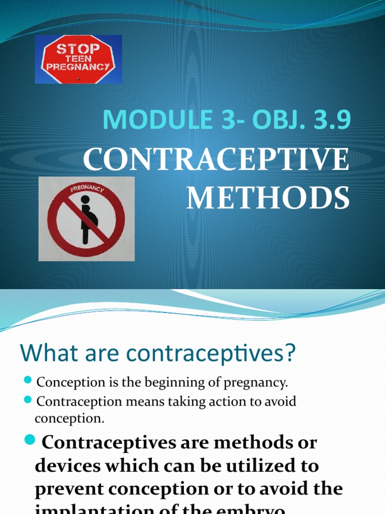 Module 3 - Obj 3.9 | PDF | Menstrual Cycle | Birth Control