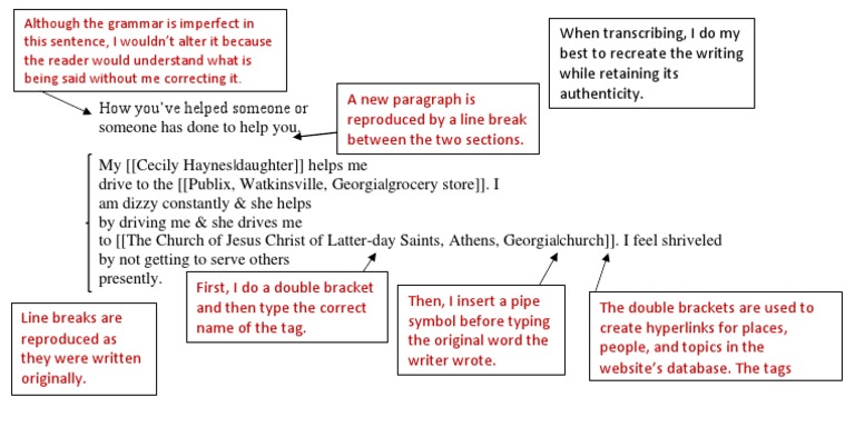 Example Transcription | PDF