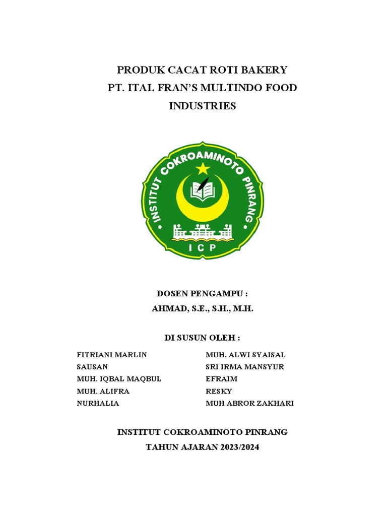 Makalah Produk Cacat | PDF