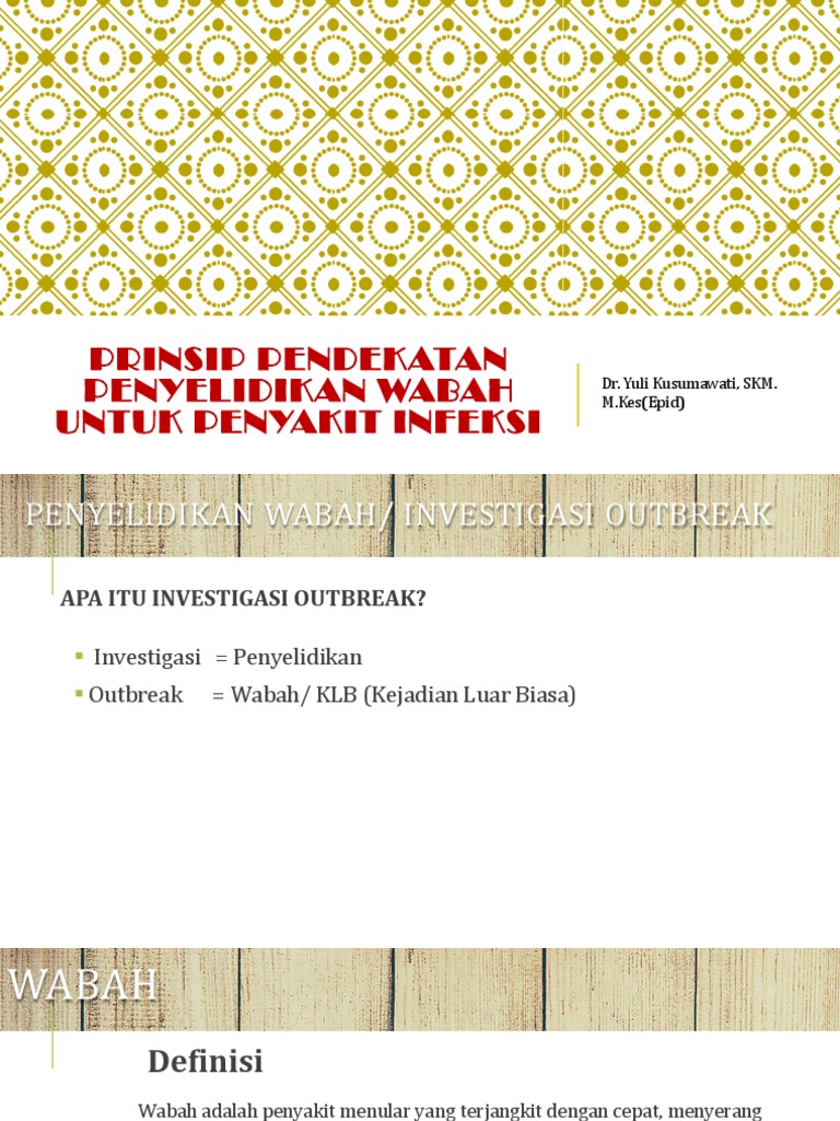 Penyelidikan Wabah | PDF