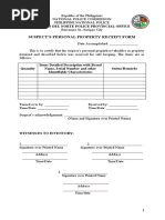 Impounding Receipt Sample Format | PDF | Finance & Money Management