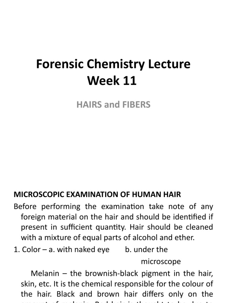 Forensic Analysis of Hair and Fibers | PDF | Textiles | Yarn