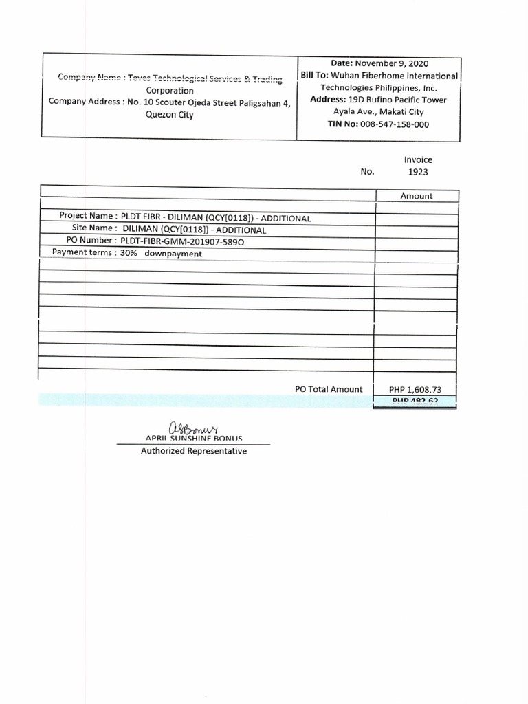 1923 | PDF | Receipt | Taxes