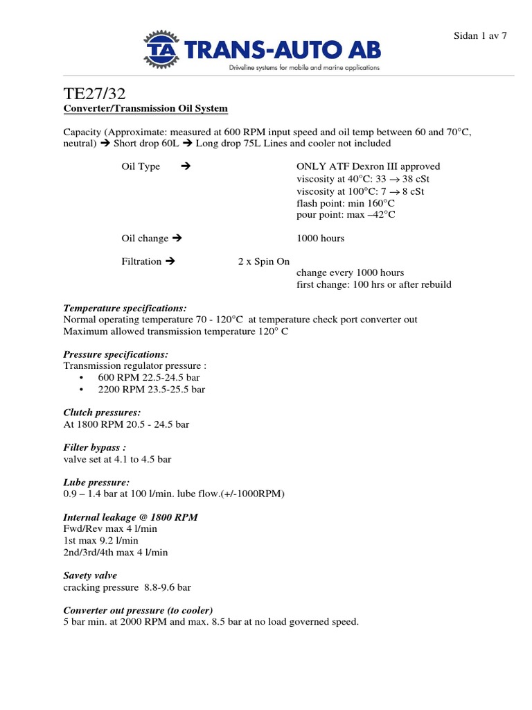 Te27 Te32 | PDF | Mechanical Engineering | Manufactured Goods