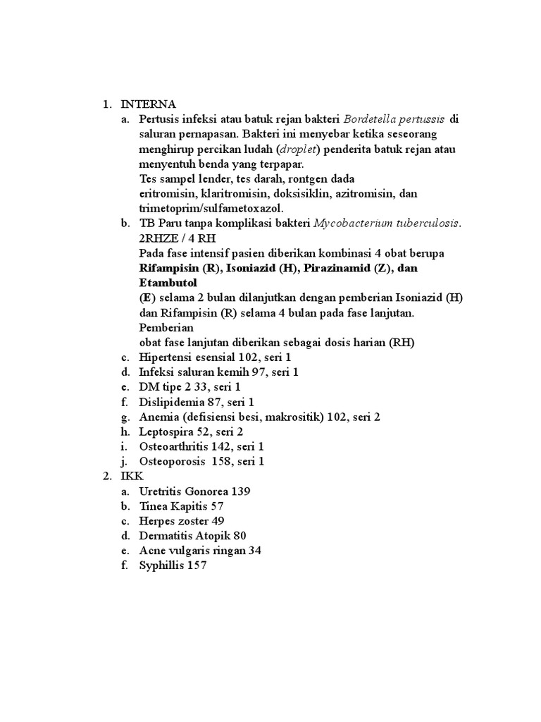 MATERI BIMBINGAN OSCE | PDF