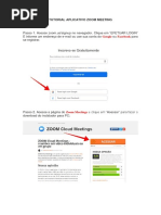 Link e Passo A Passo para Usar o Zoom | PDF
