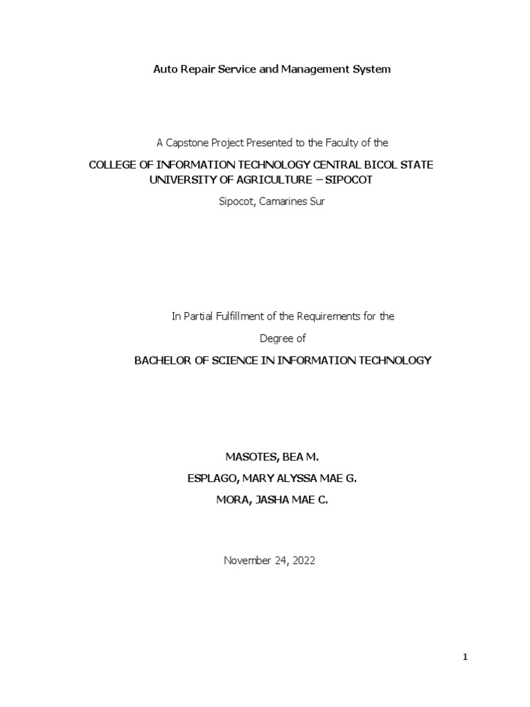 Auto Repair Service and Management System1234 PDF | PDF | Password ...