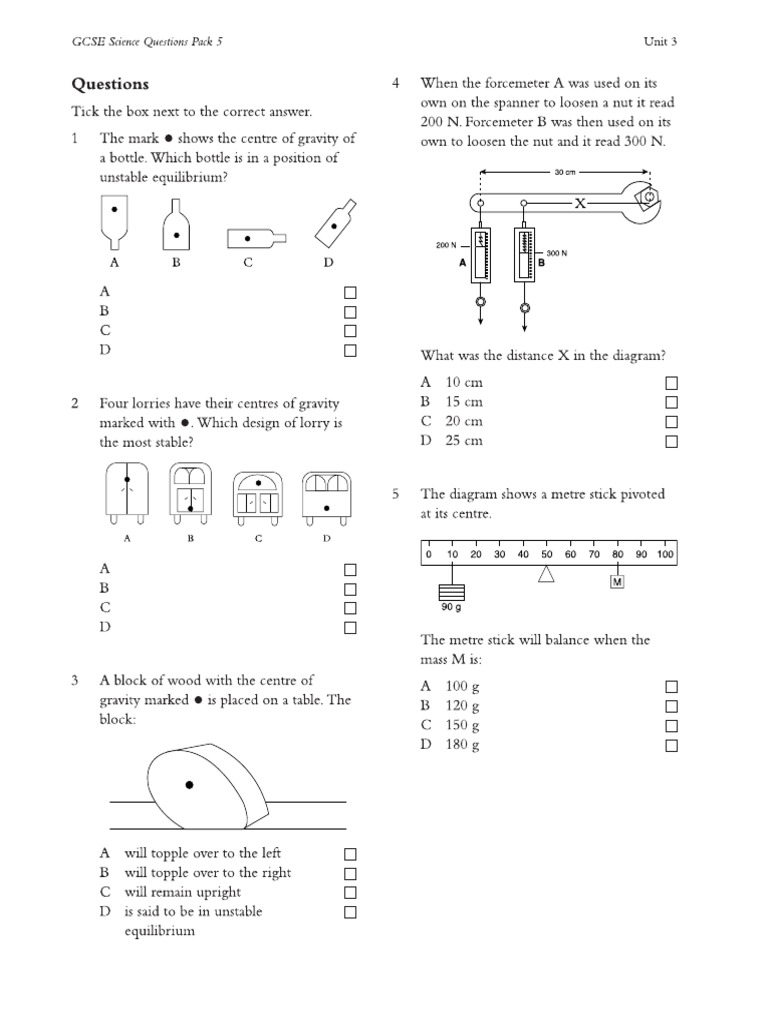 Moments Worksheet | PDF