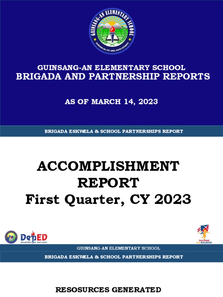 GES School Partnership Report As of March 14 2023 | PDF