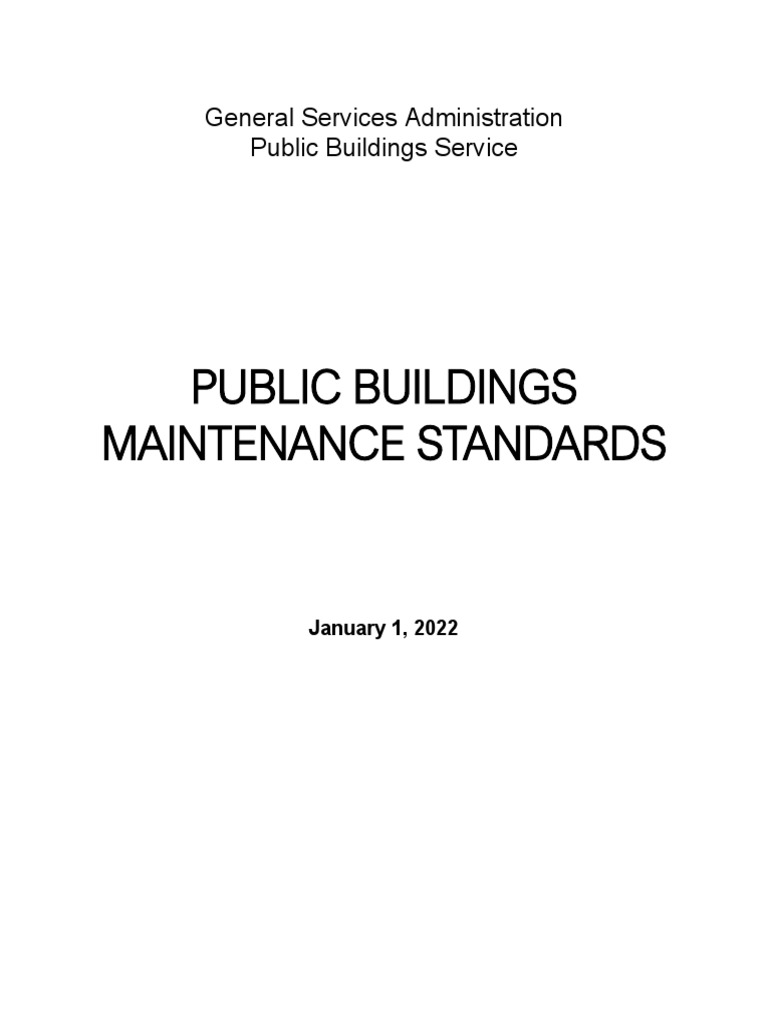 GSA PBS Preventive Maintenance Guide 2022 - 0 | PDF | Transformer ...