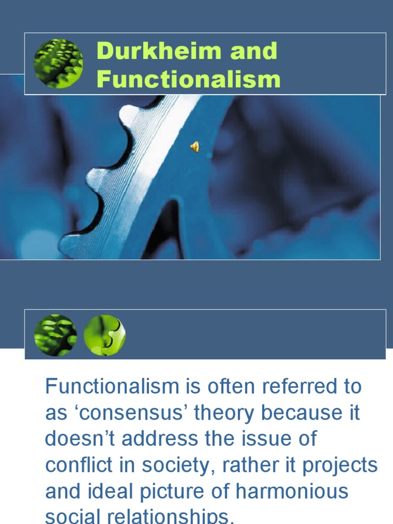 Durkheim's Functionalism Explained | PDF | Émile Durkheim | Crimes