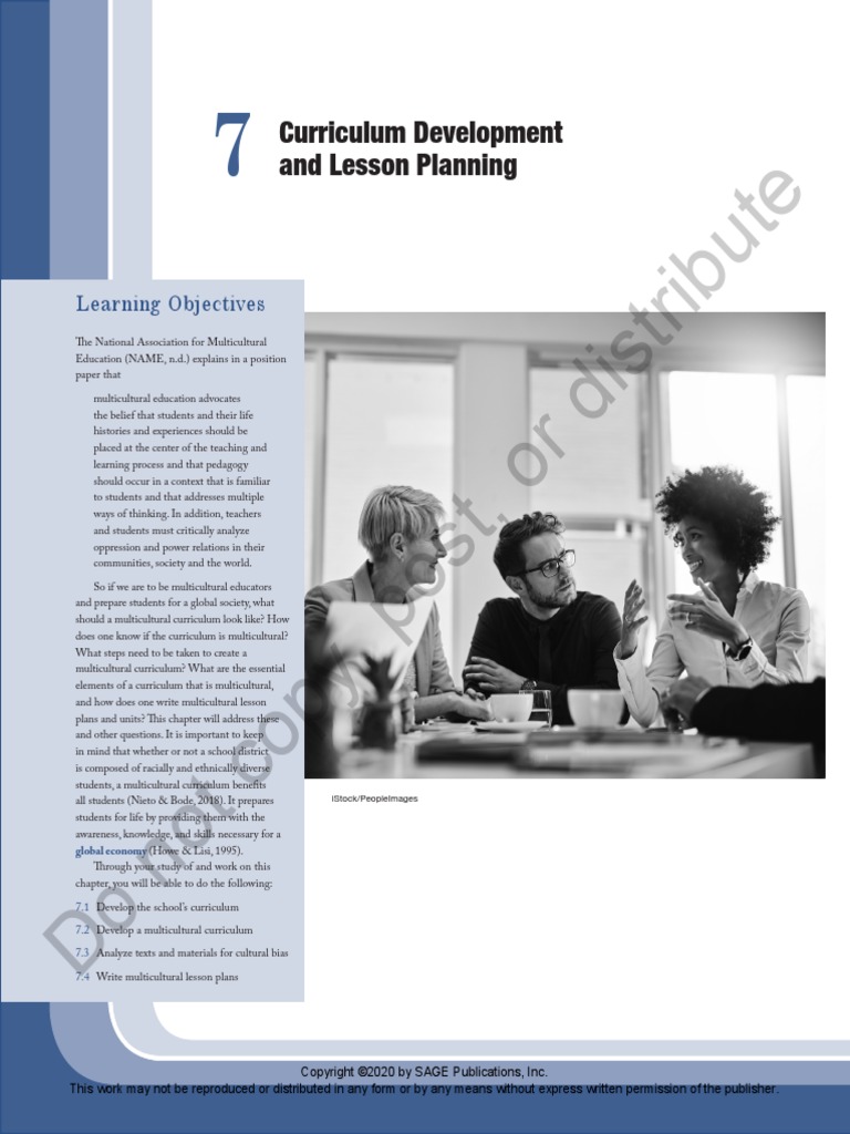 Chapter 7 Curriculum Development and Lesson Planning PDF | PDF ...