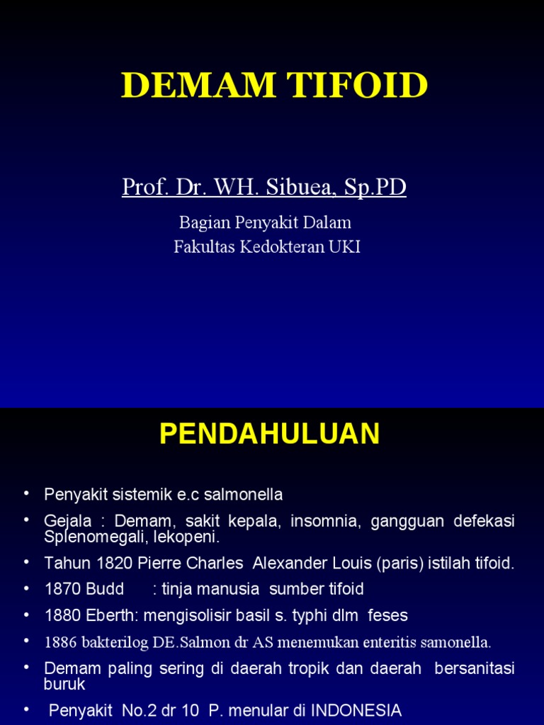 DETEKSI DAN PENGOBATAN PENYAKIT DEMAM TIFOID | PDF