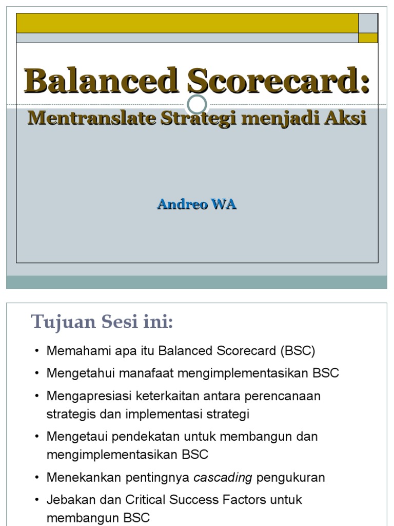 5 SAP 5 - Balance Scorecard | PDF