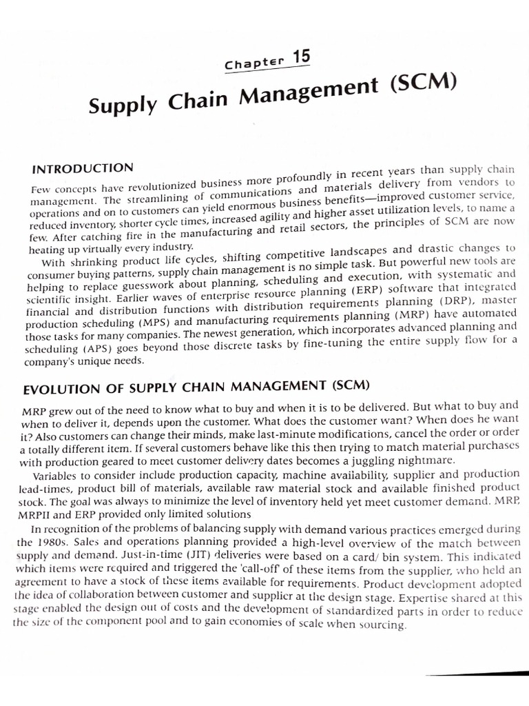 ERP Unit 3 SCM & CRM | PDF