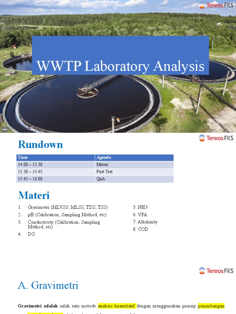 Analisis Laboratorium WWTP: Metode & Prosedur | PDF
