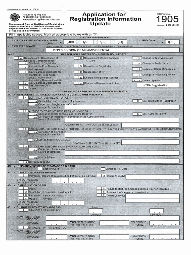 1905 Deped Mis. Or. | PDF