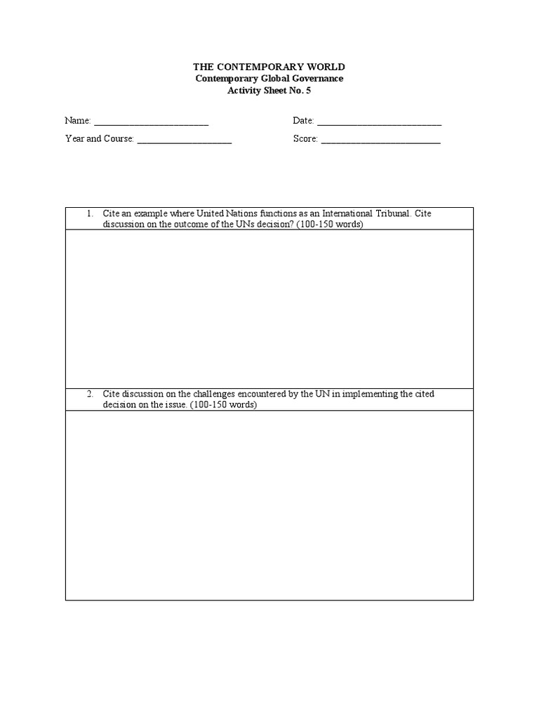 Chapter 2 Lesson 4 Activity Sheet Pdf 