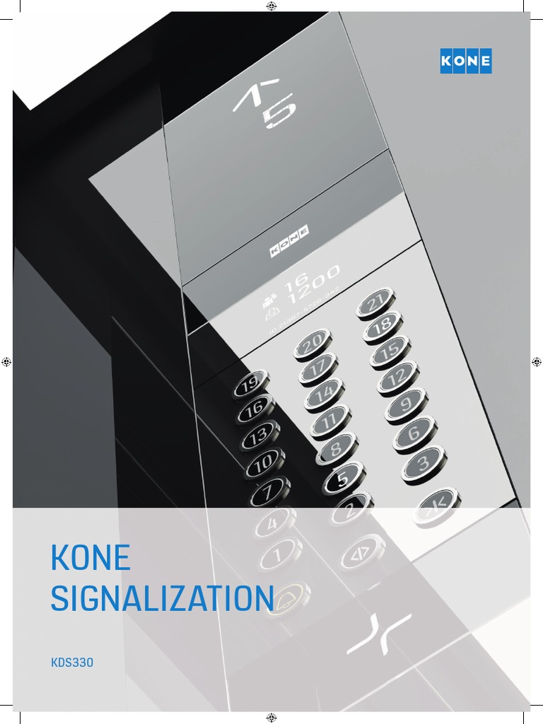 8766 KONE KDS330+signalization HR Print PDF | PDF | Liquid Crystal ...