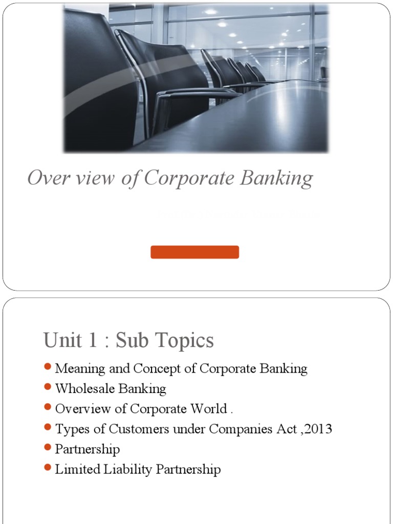 Corporate Banking Essentials | PDF | Loans | Banks