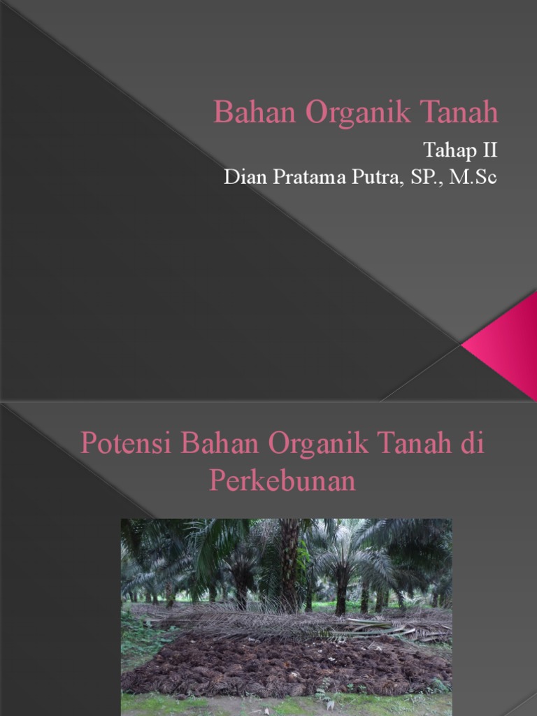 Bahan Organik Tanah | PDF