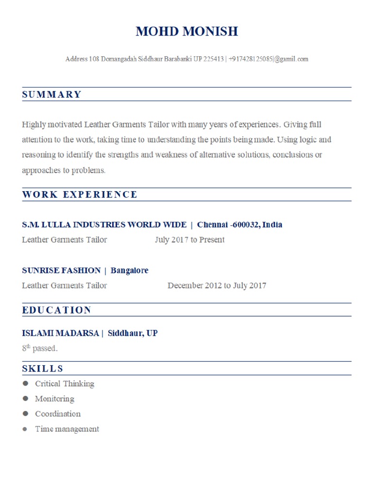Monish Resume | PDF