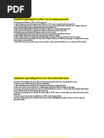 SOP For Assembly and Dismantling of Machine | PDF