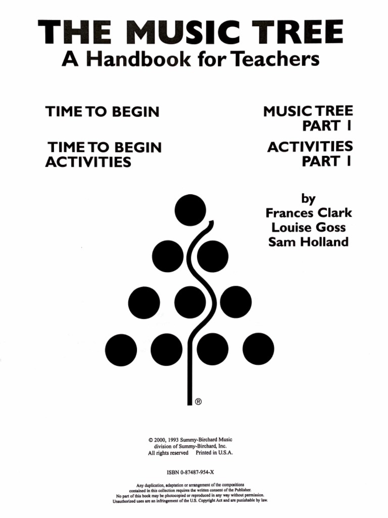 The Music Tree A Handbook For Teachers | PDF