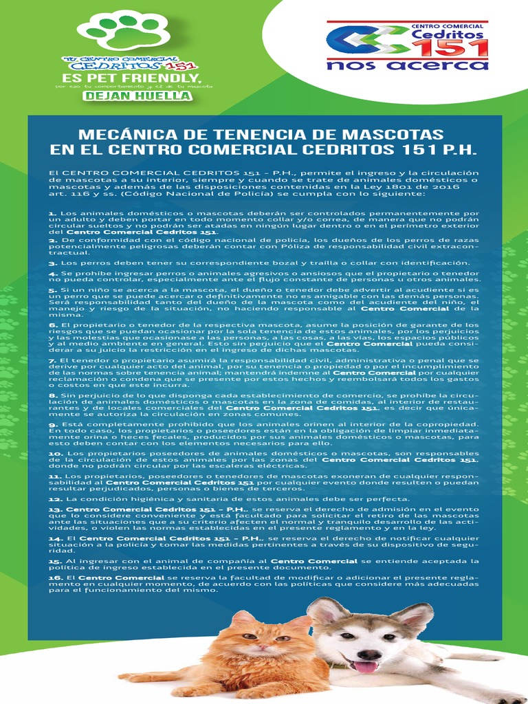 Reglamento Mascotas | PDF | Mascota | Condominio