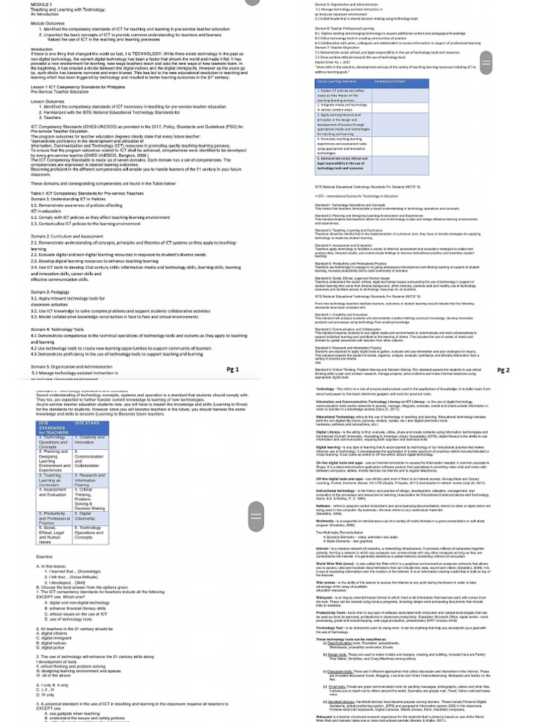 Tlear Reviewer (Prelim) | PDF
