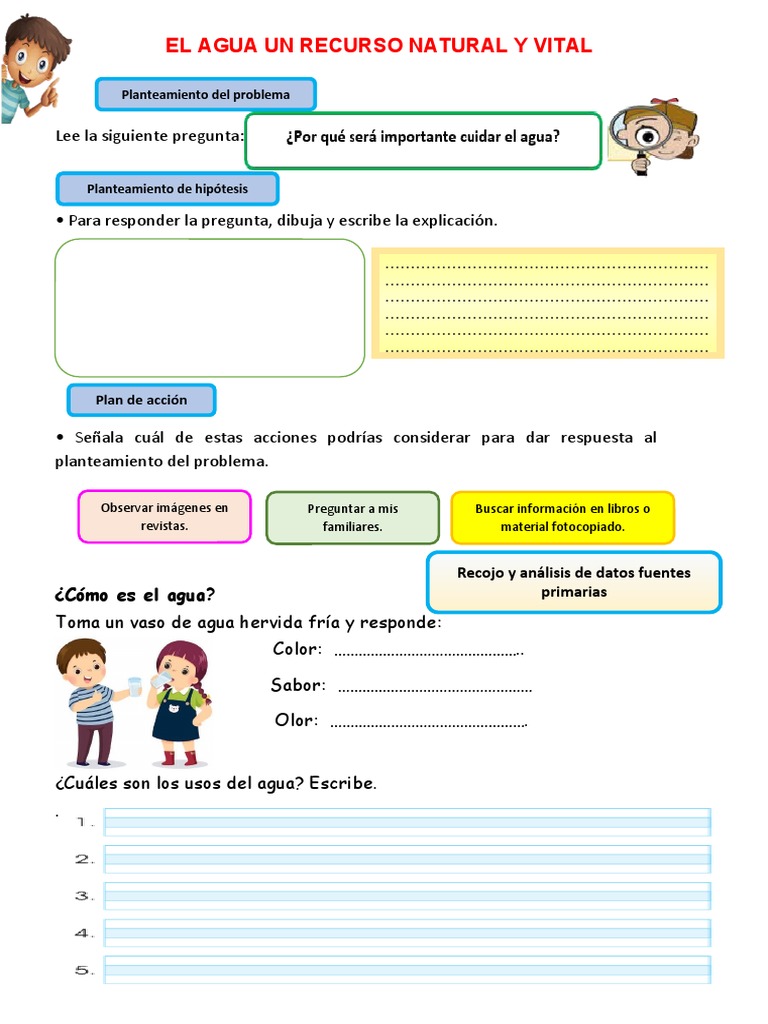 Ficha El Agua - Ciencia y Ambiente | PDF | Ciencia cognitiva | Cognición