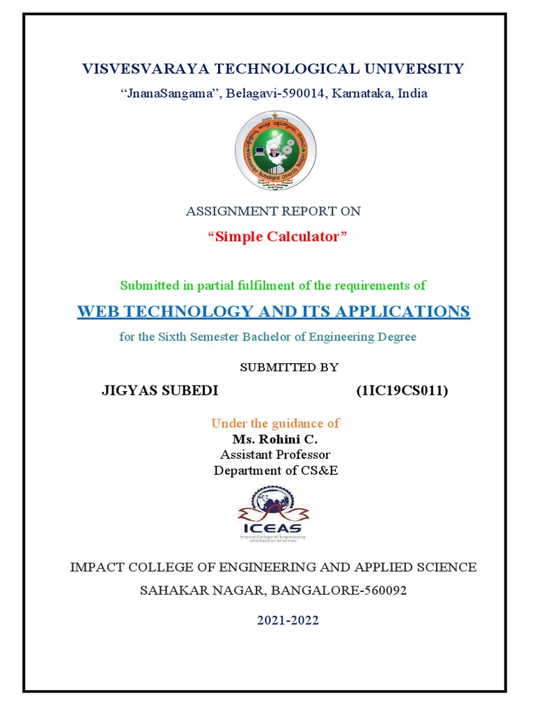 Simple Calculator | Download Free PDF | World Wide Web | Internet & Web