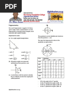 Trigonometry PYQ 2010-2024 | PDF | Trigonometry | Angle