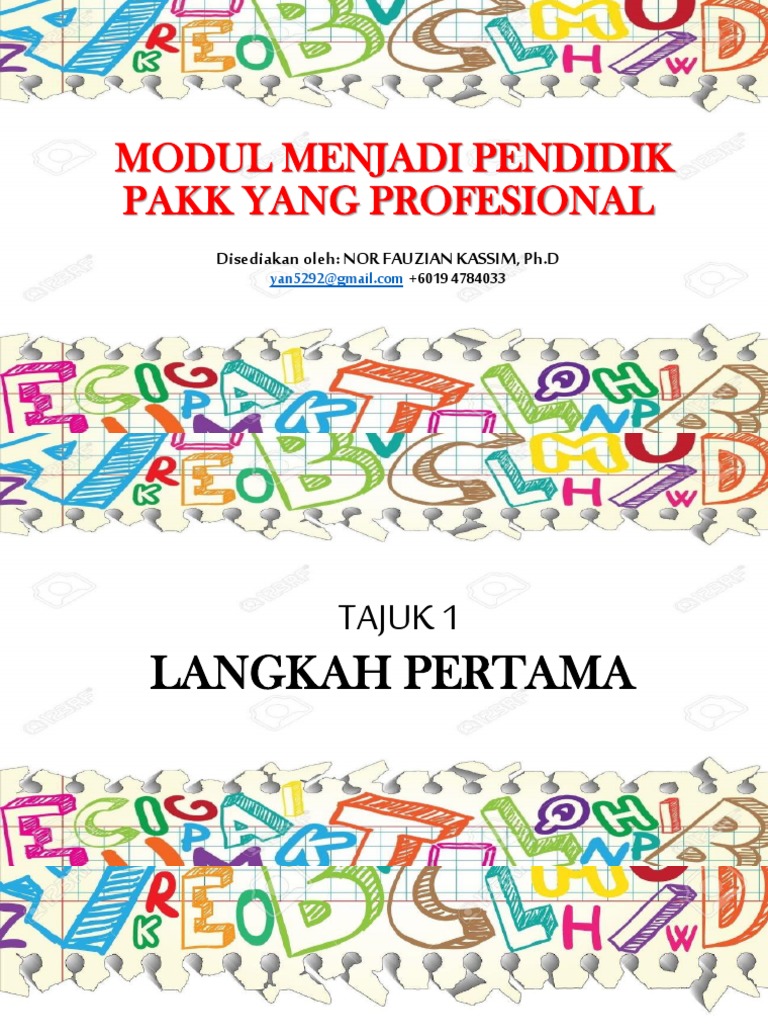Modul Menjadi Pendidik Pakk Yang Profesional PDF | PDF | Pengembangan Diri