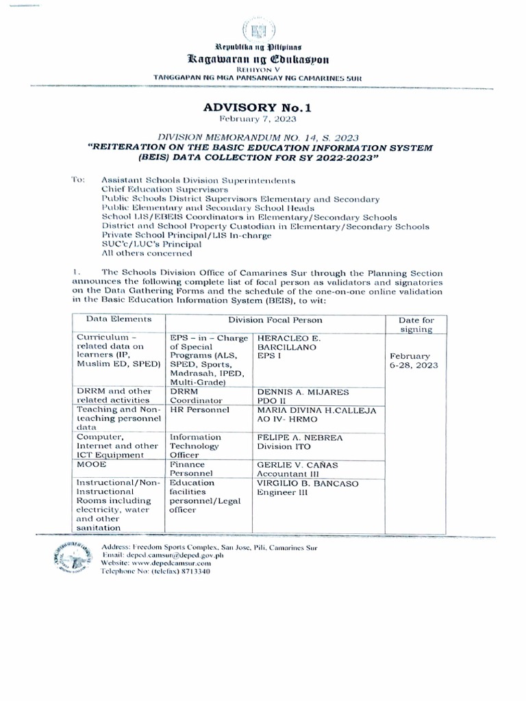 BEIS Data Collection Schedule | PDF | Public Services | Educational ...