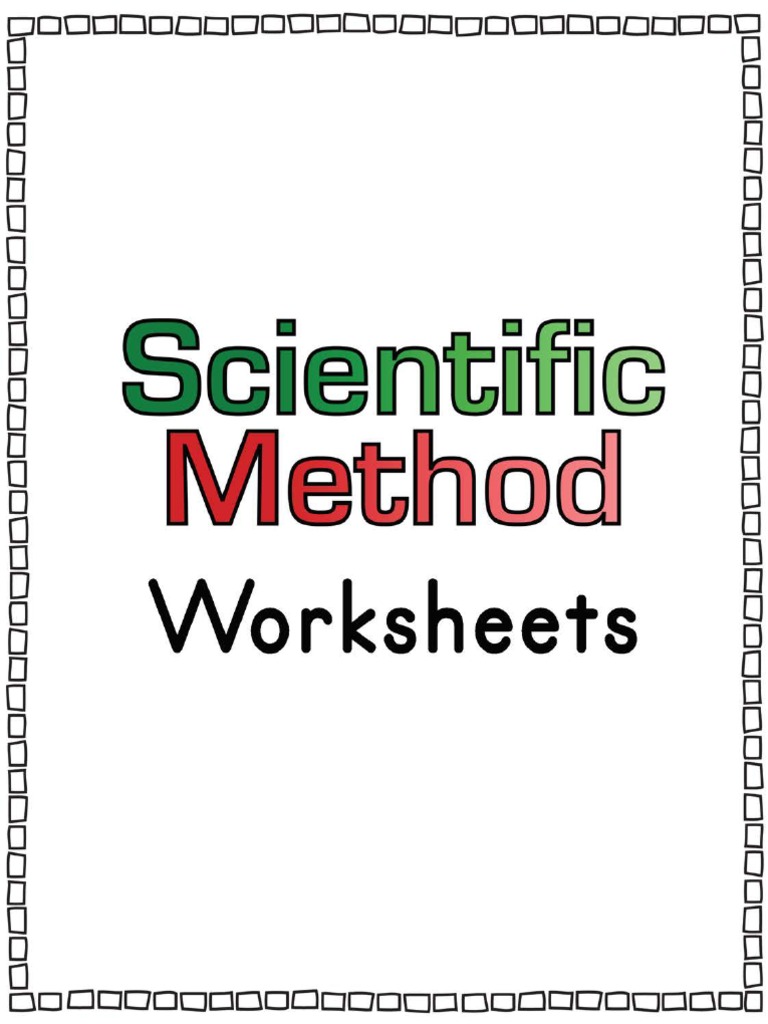 The Scientific Method Worksheets A PDF | PDF