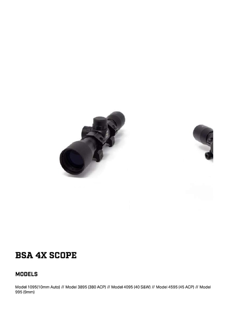 BSA 4×32 Compact Scope S4x32WR | PDF