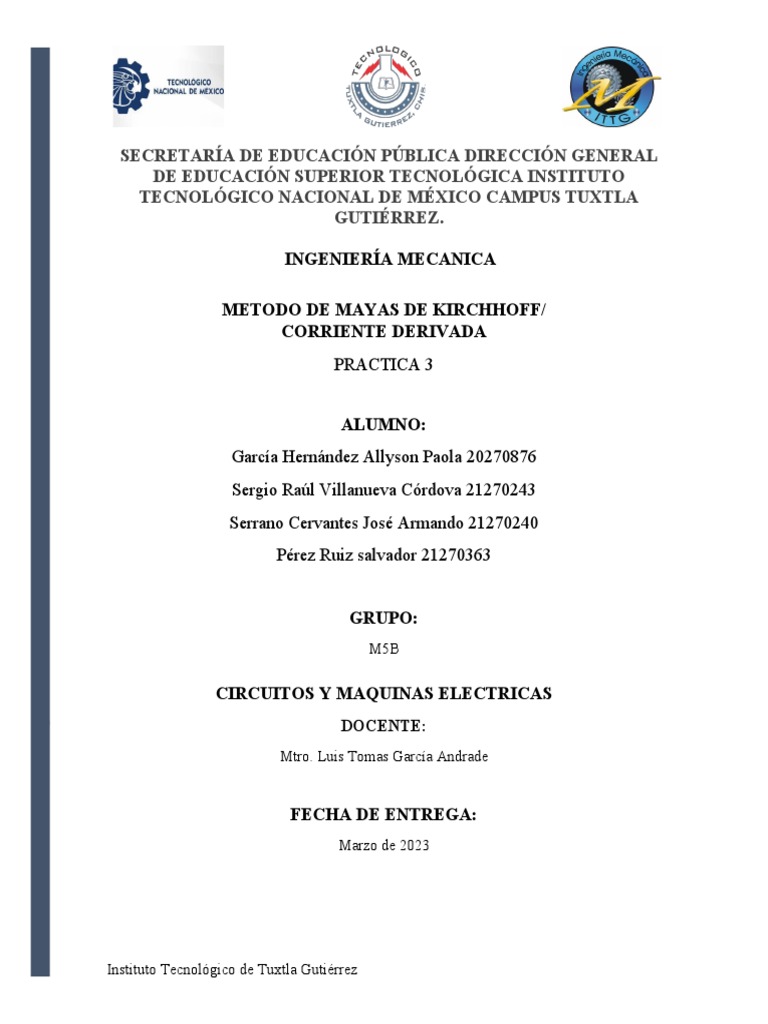 Teoria Pract 3 Terminada | PDF | Corriente eléctrica | Red eléctrica