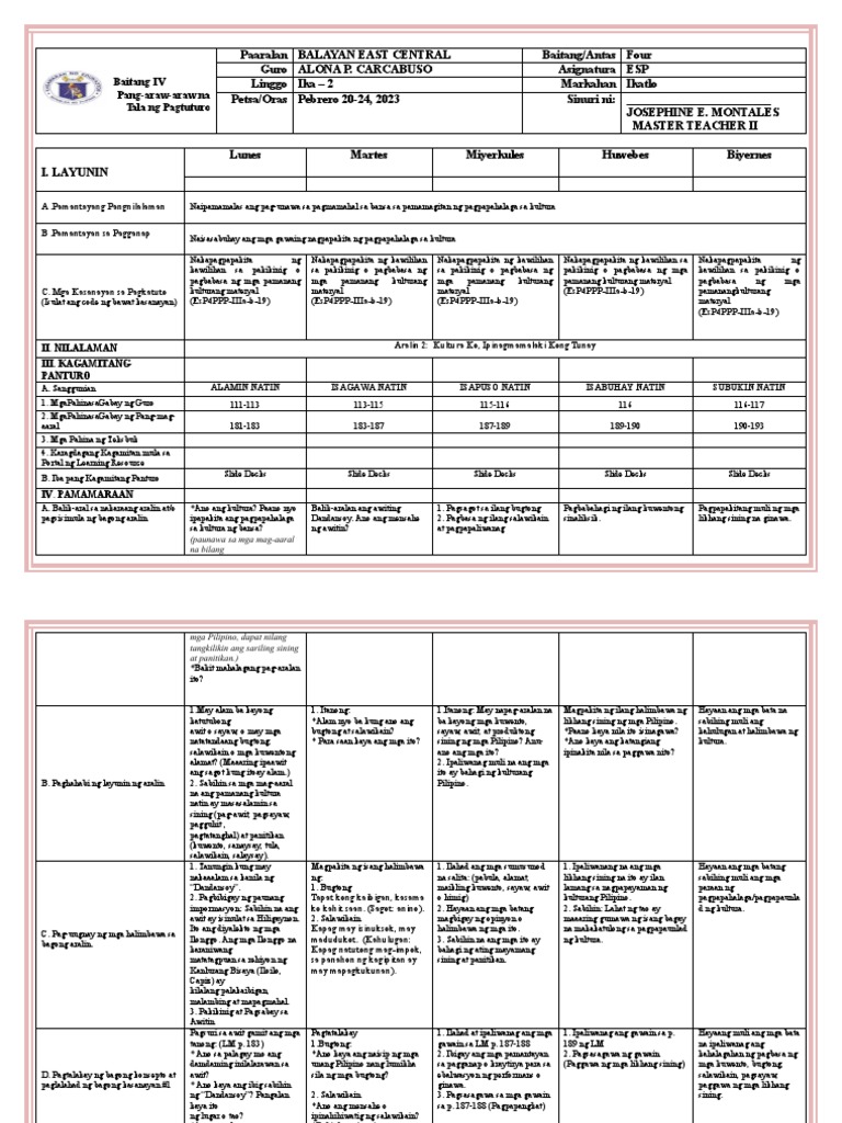 Esp DLL Week 2 | PDF